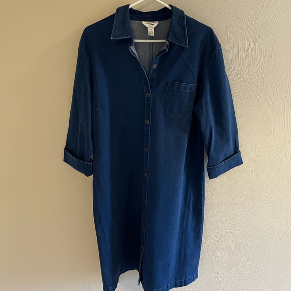 Talbots | Dresses | Talbots Stretch Denim Dress | Poshmark